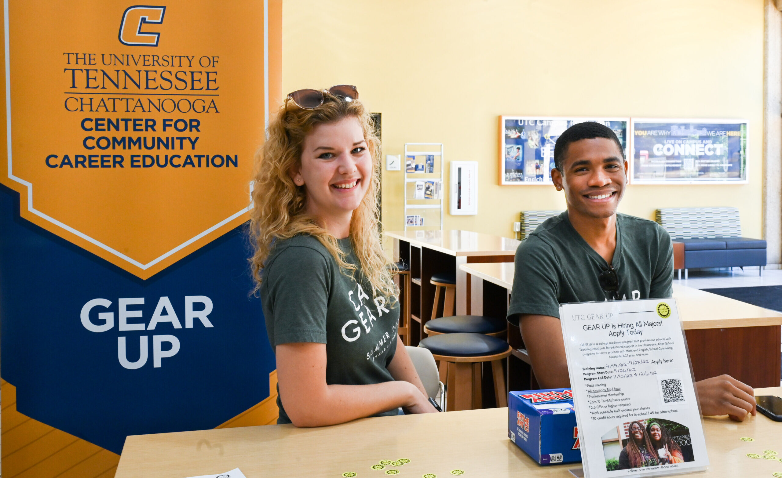 GEAR UP jobs for UTC students - fall 2024 semester - Campus Updates Archive