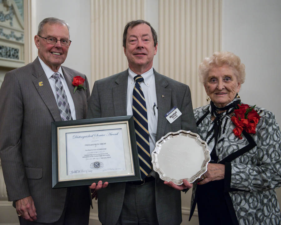Dr. and Mrs. Obear honored with Kiwanis award | UTC News