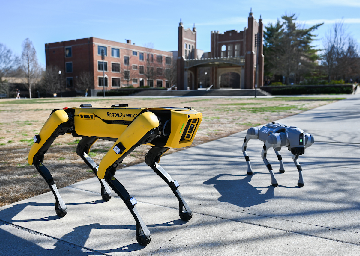 Paws and effect: UTC mechatronics team training robot dogs to move like ...